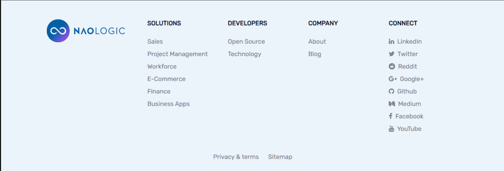 20+ CSS Footer Designs - CodeWithRandom